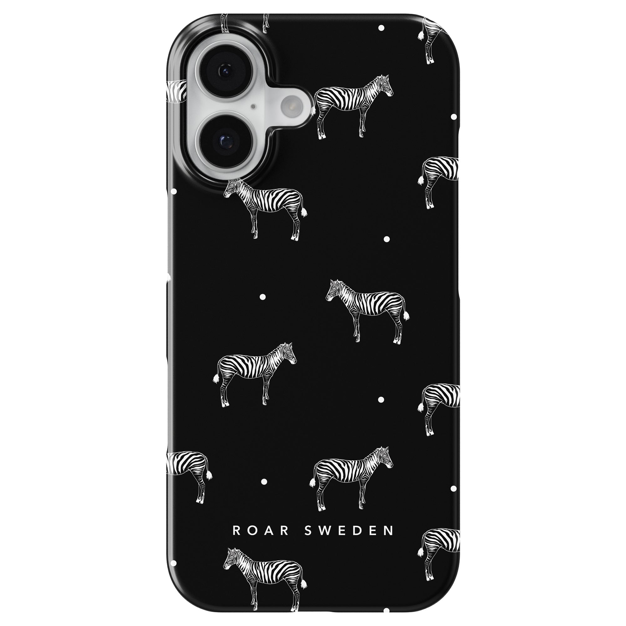 Dotted Zebra - Slim case | Mobilskal – RoarSweden